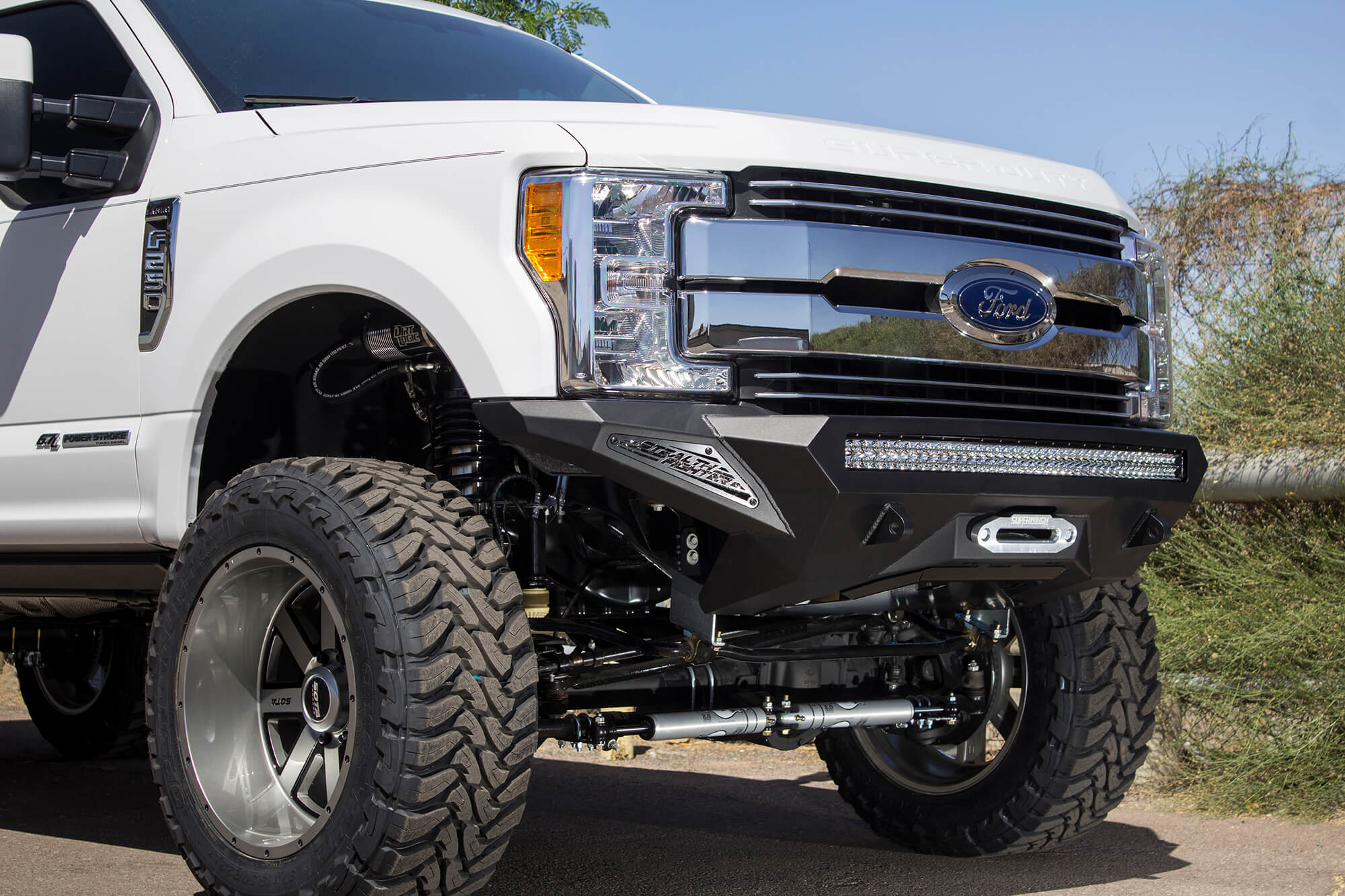 2017-2022 Ford F250/F350 Super Duty Stealth Fighter Front Bumper – TEQ ...