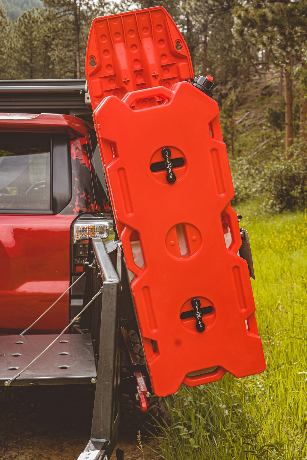 C4 Fab Rotopax / Maxtrax Mount (4Runner Rear Bumper) – TEQ Customs