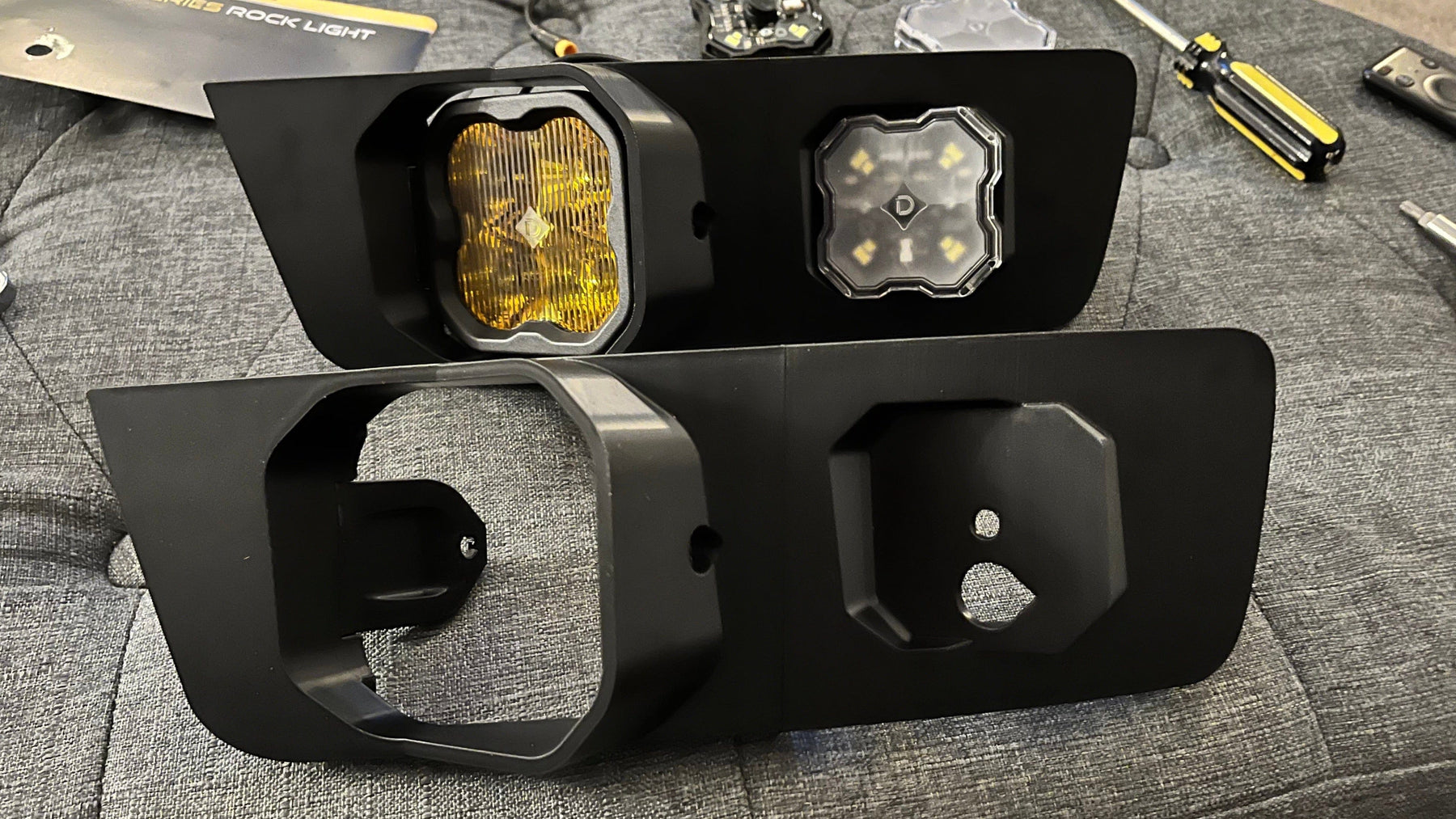 03-05 4Runner Diode Dynamics Dual Pod Fog Light Bezels – TEQ Customs