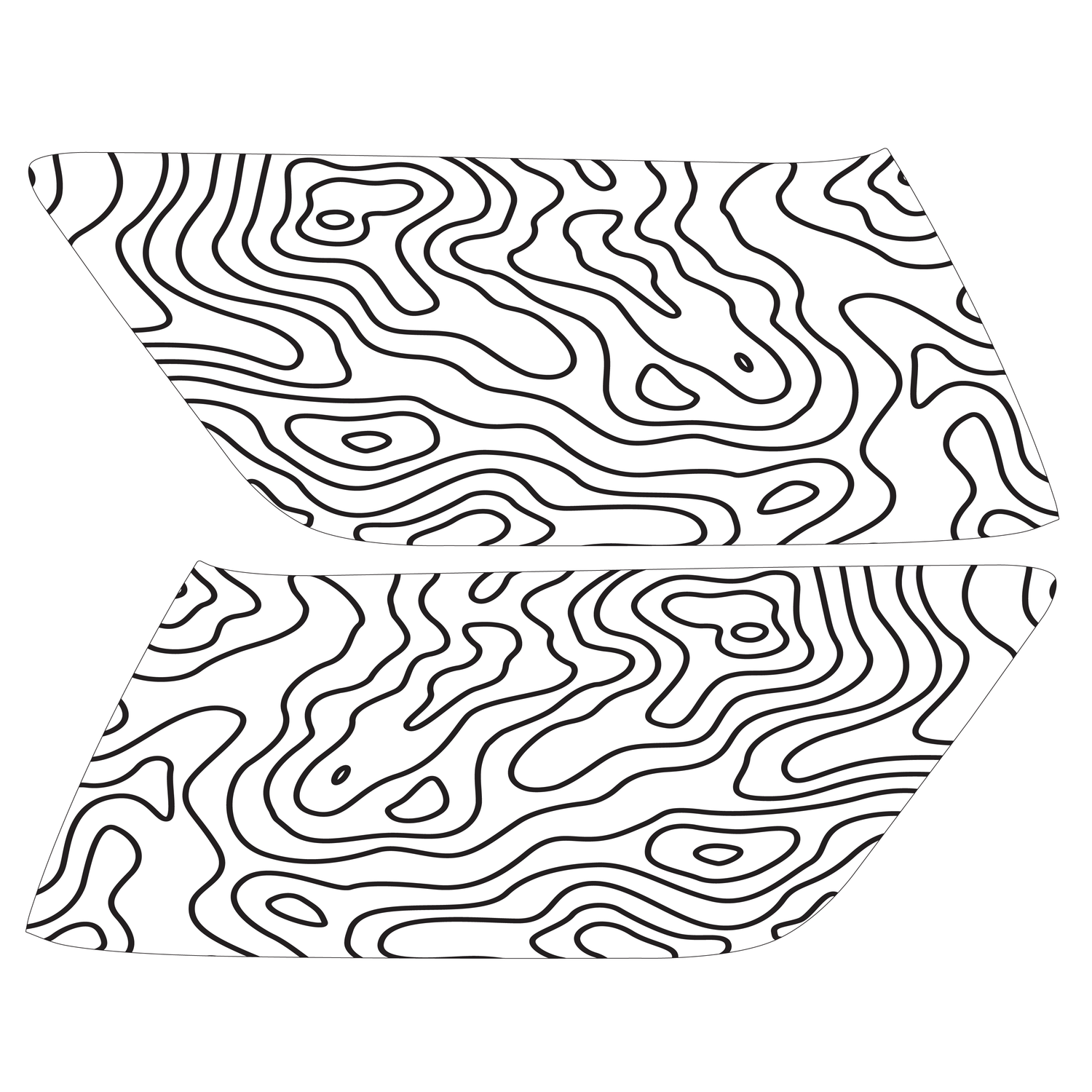 Topographic Side Window Decals / 1st Gen Sequoia (01-07) / TEQ Customs ...