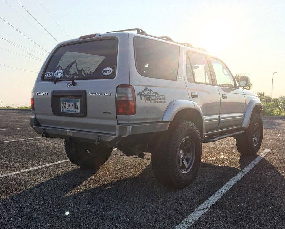 96-02 4Runner Rear Plate Bumper - Welded – TEQ Customs